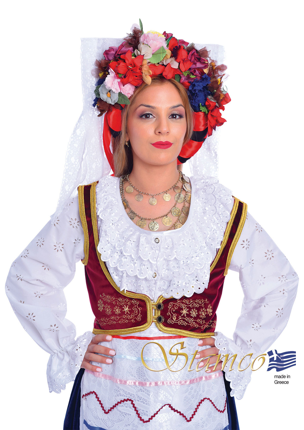 Greek Traditional Dress Costume Corfu Kerkyra Woman : foresia.com